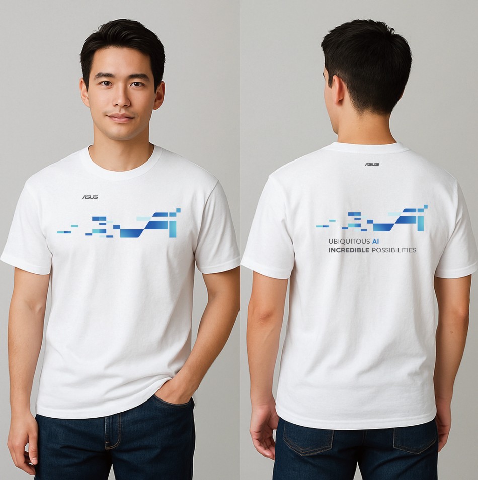 團體服訂做推薦｜ASUS AI 科技 T-shirt 精梳棉制服｜活動T恤設計款-大西洋團體服