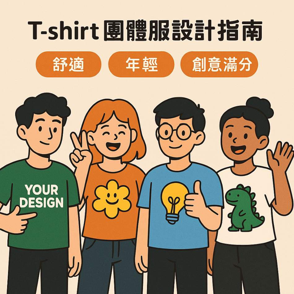 團體T-shirt 設計指南（2025）｜舒適、年輕、創意滿分-大西洋團體服